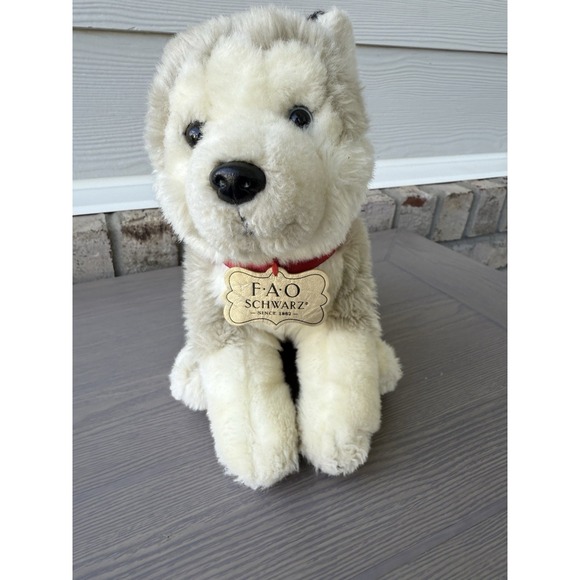 FAO Schwarz | Toys | Fao Schwarz Siberian Husky Wolf Puppy Dog Plush ...